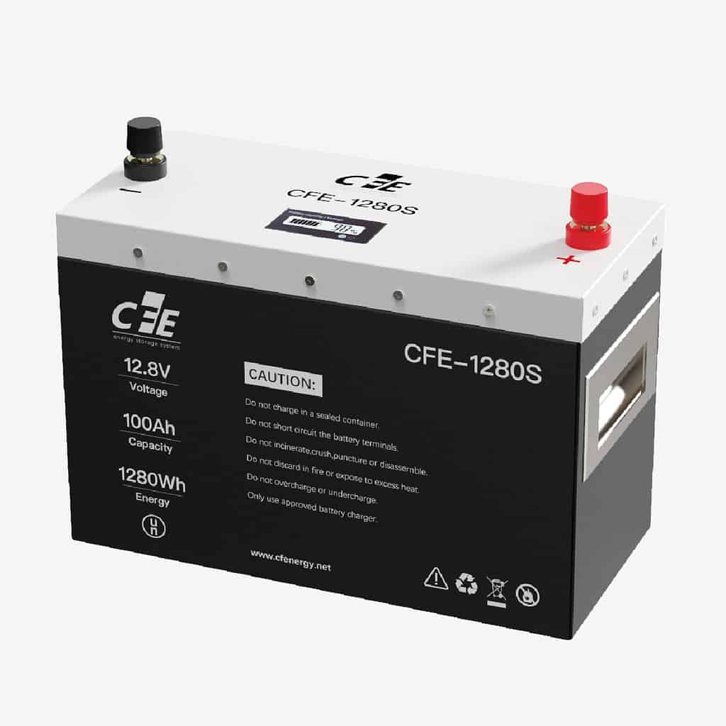 CFE: Battery Lithium Ion 1.28Kwh 12.8V 100Ah (CFE-1280S) - Exo Solar